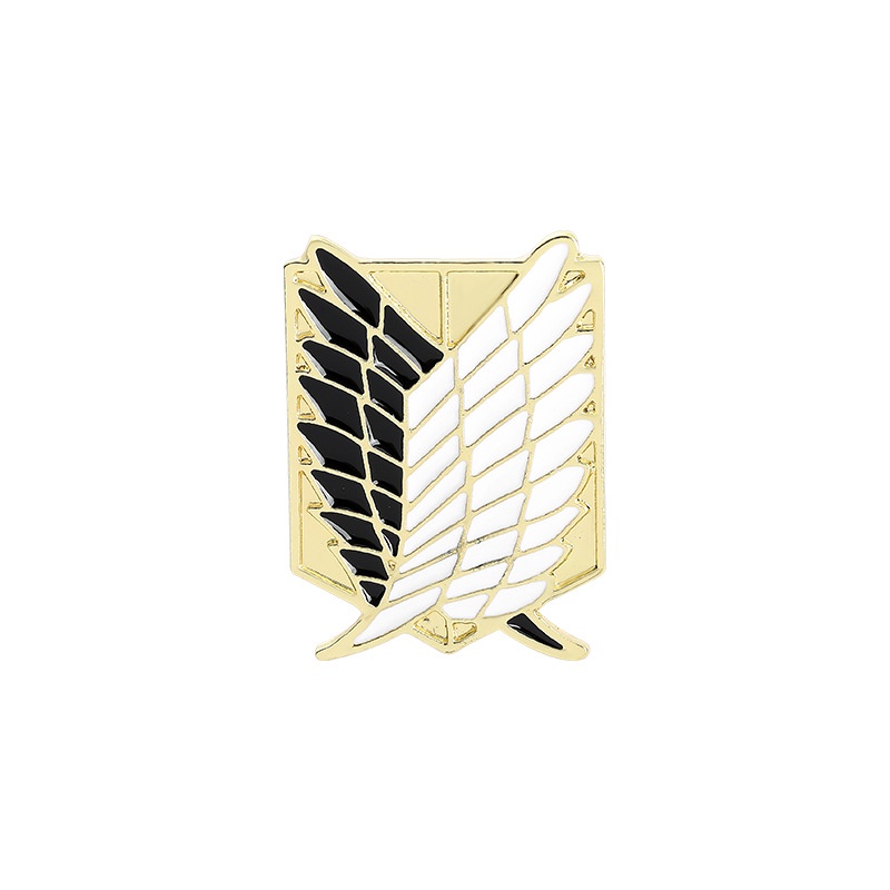 Anime Attack ON Titan Enamel Pins Eren Jaeger Mikasa Ackerman Jiyuu No ...