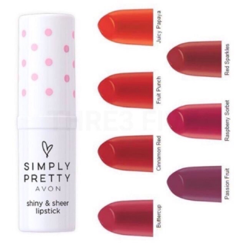 AVON SIMPLY PRETTY SHINY & SHEER LIPSTICK 4g | Shopee Malaysia