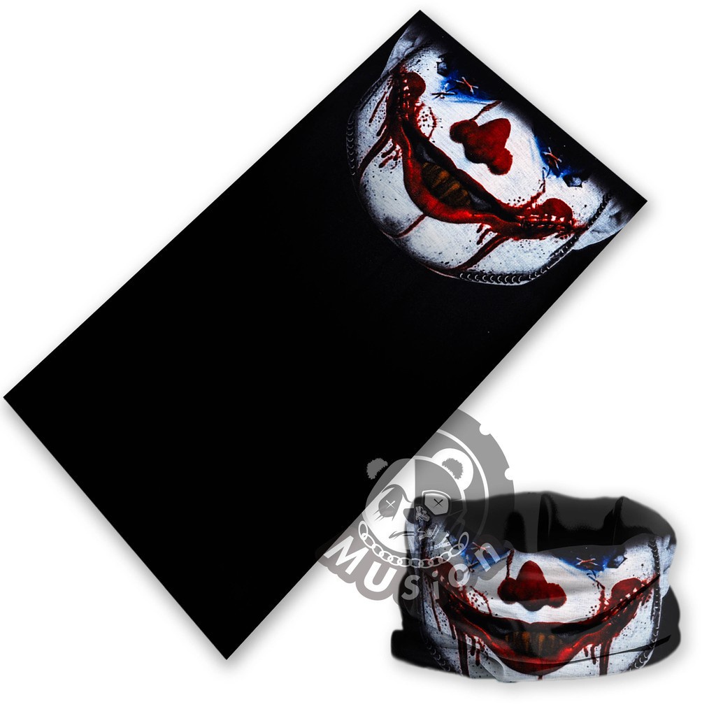 Musion Joker Mask Sun Protection Topeng Joker Rider Neck Mask Elastic ...