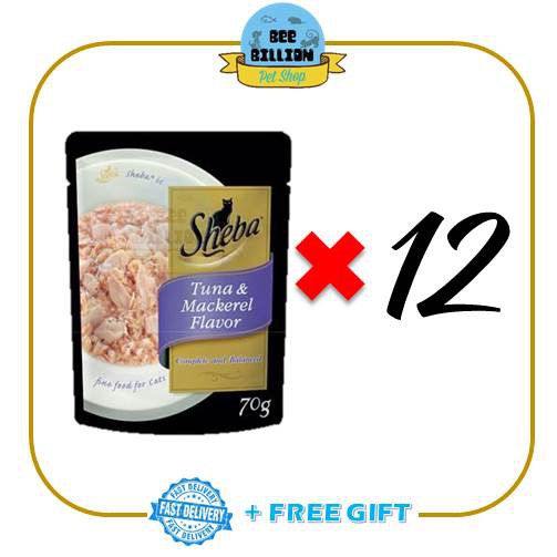 Sheba Tuna & Mackerel Pouch (12 x 70g) | Shopee Malaysia