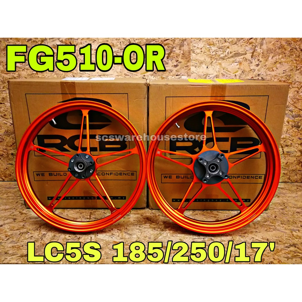 Forged Rim FG510 Orange Yamaha LC5S Y125Z Y15ZR RCB Sport Rim 185/250 ...