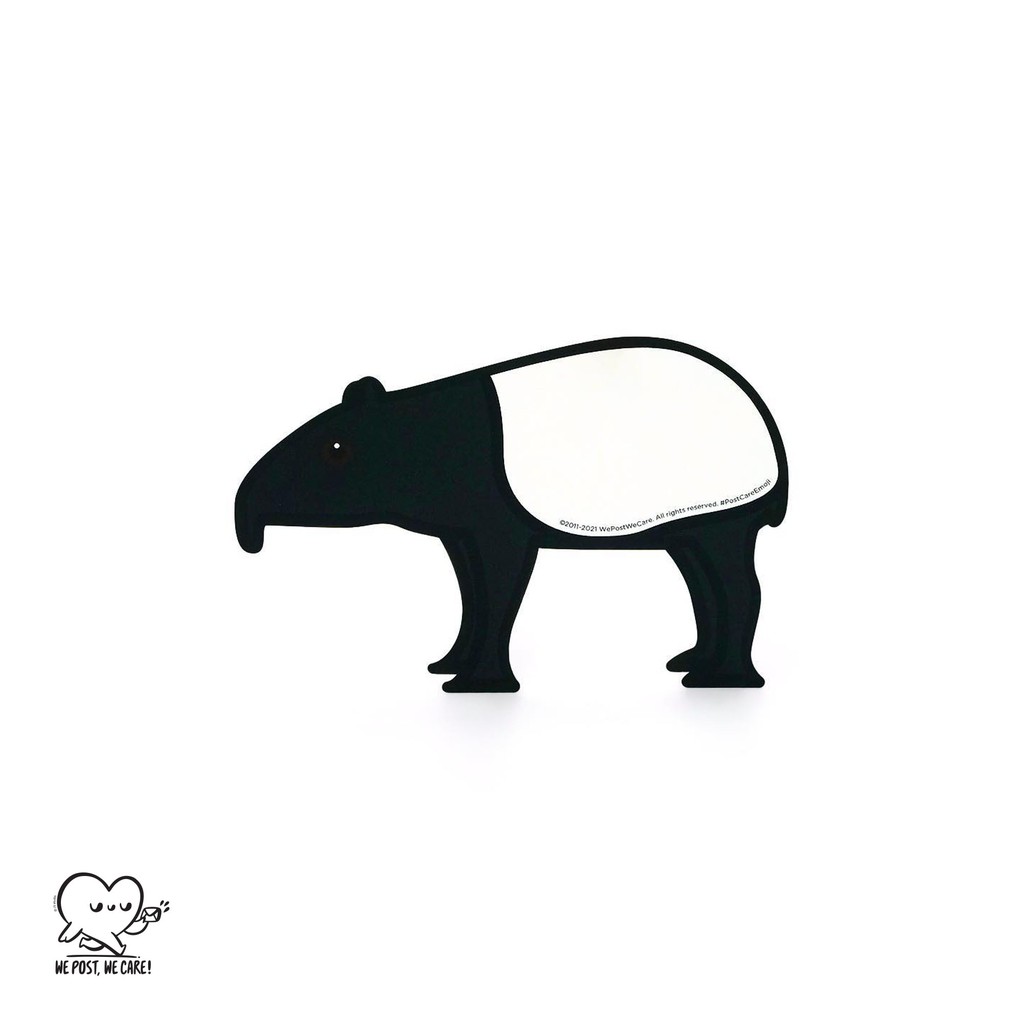 [Postcard / Poskad / 明信片] Tapir Emoji by We Post, We Care | Shopee Malaysia