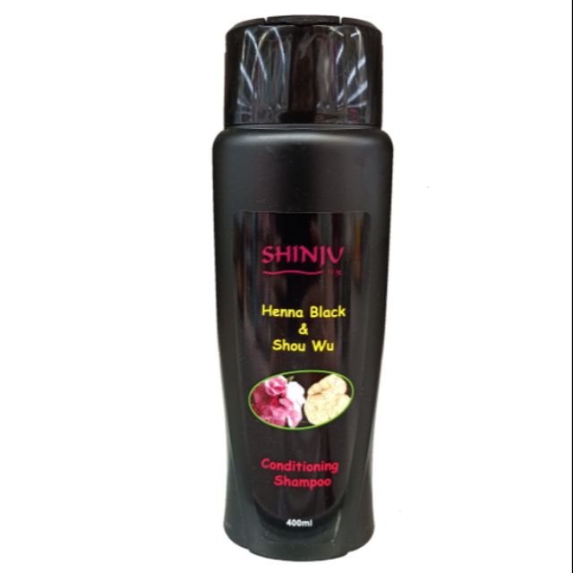 Shinju Henna Black and Shou Wu Shampoo (black hair shampoo) | Shopee ...