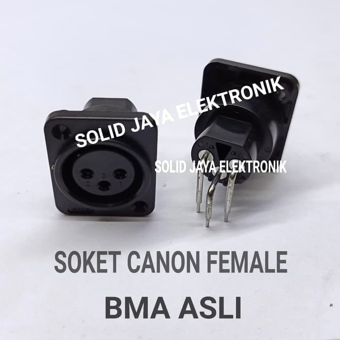Canon BMA FEMALE SOCKET CANON XLR BMA 3 PIN SOCKET CANON FEMALE SOCKET BMA Connector ORIGINAL ...