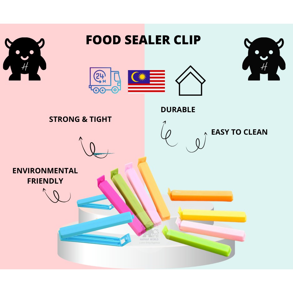 🔥 FOOD SEALER🔥 Classic plain quality food sealing clip food sealer Air ...
