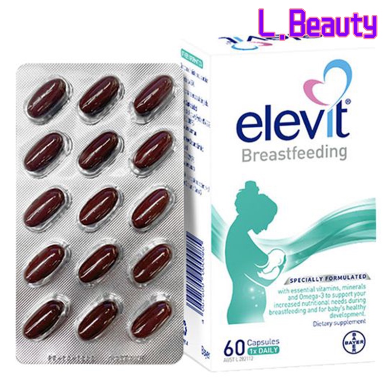 (Ready Stock)Elevit Breastfeeding Multivitamin Capsules 60 Pack (60 ...