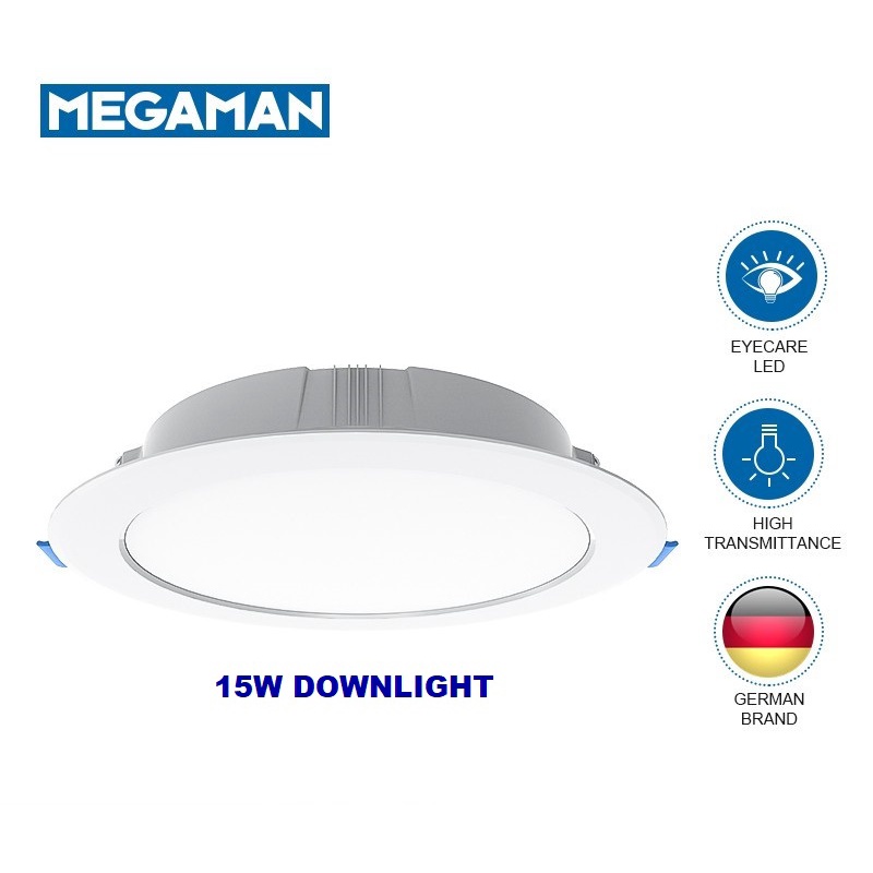 Megaman 15W 6" LED Downlight Round Recessed (3000K-Warmwhite/4000K ...