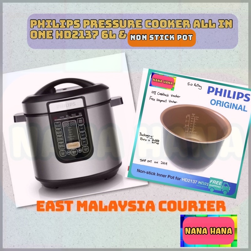 (10% Cashback) Philips Pressure cooker HD2237 (can select inner Pot)(2 ...