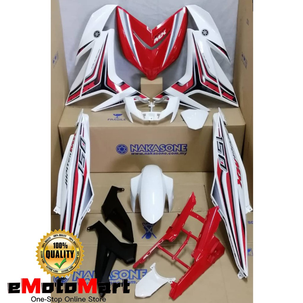 YAMAHA Y15ZR V1 Y15ZR V2 COVER SET JUPITER MX150 RED #TANAM STICKER ...