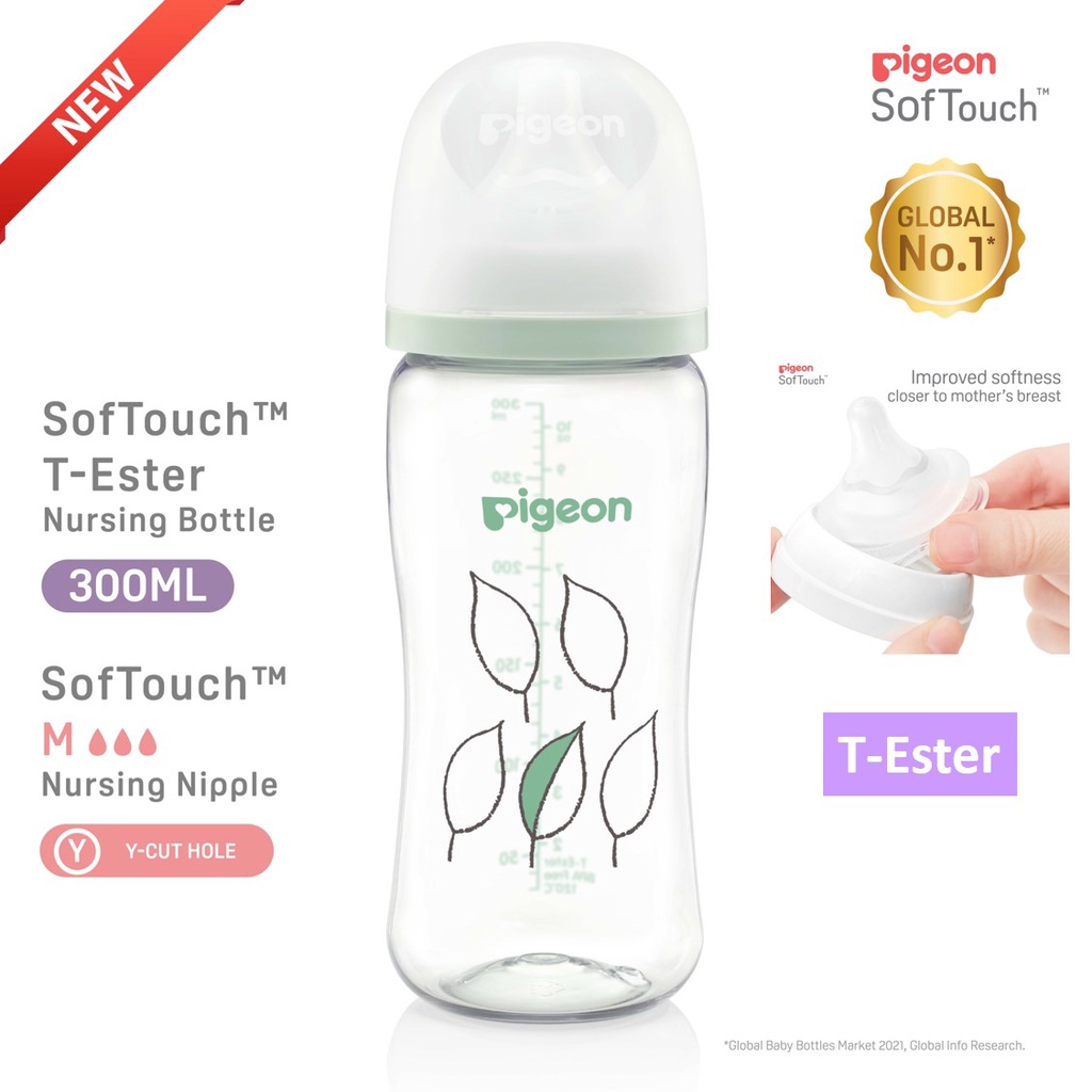 ORIGINAL Pigeon PPSU T-Ester PP Glass SofTouch Wide Neck Baby Bottle Feeding Nursing 160ml 240ml ...