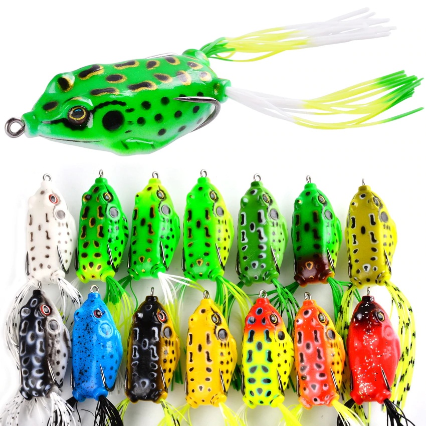 1pcs Frog Lure Isca Artificial Bait Soft Frog Bait Fishing Lures Top ...