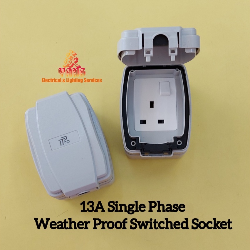 Weatherproof Outdoor 3 Pin 13A Storm Switched #Single Socket IP66 / # ... Weatherproof Outdoor 3 Pin 13A Storm Switched #Single Socket IP66 / # ...