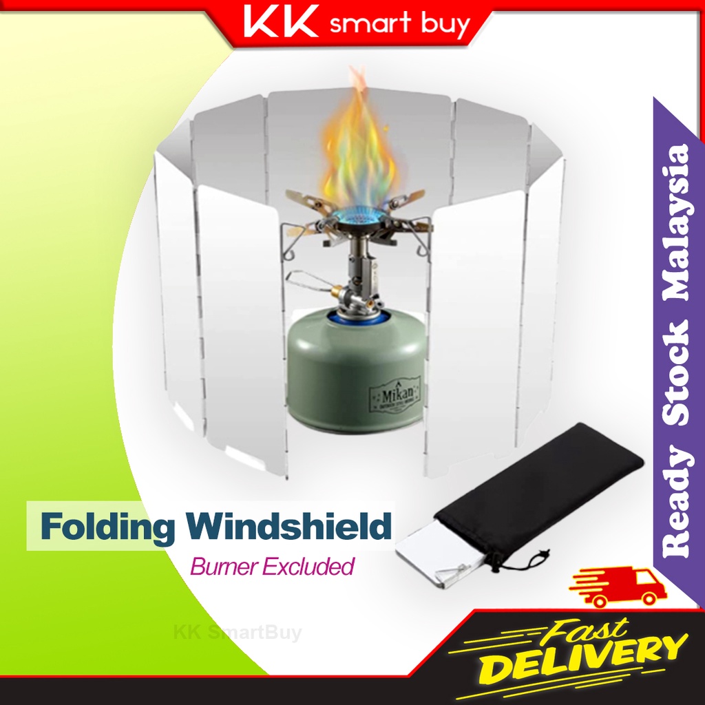 Aluminium 9 plates Cooking Gas Stove Camping Burner Windproof Wind ...