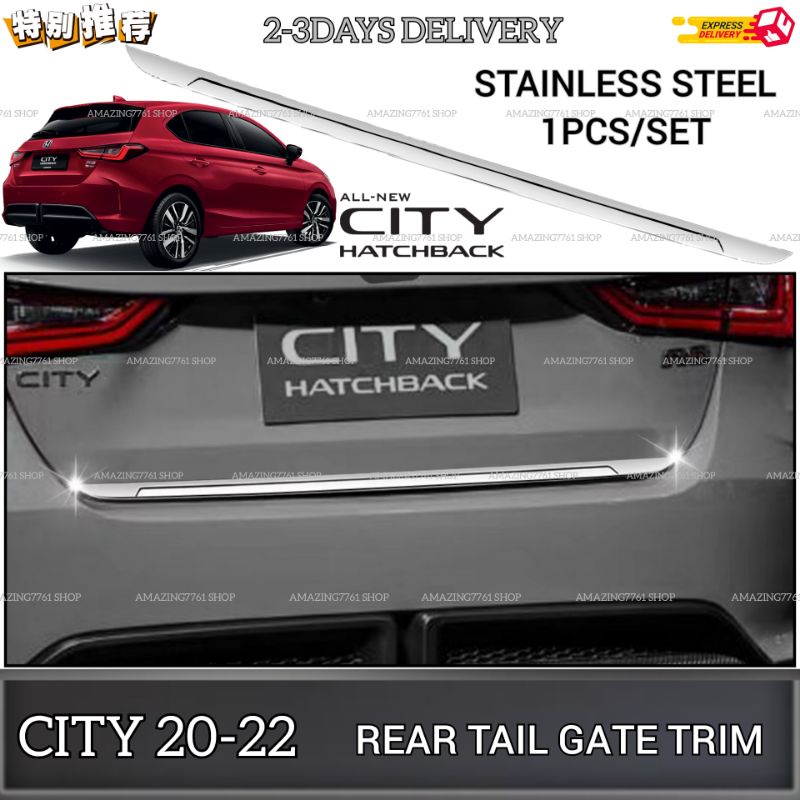 AMAZING HONDA CITY HATCHBACK RS REAR TAIL GATE CHROME LINING MOLDING ...