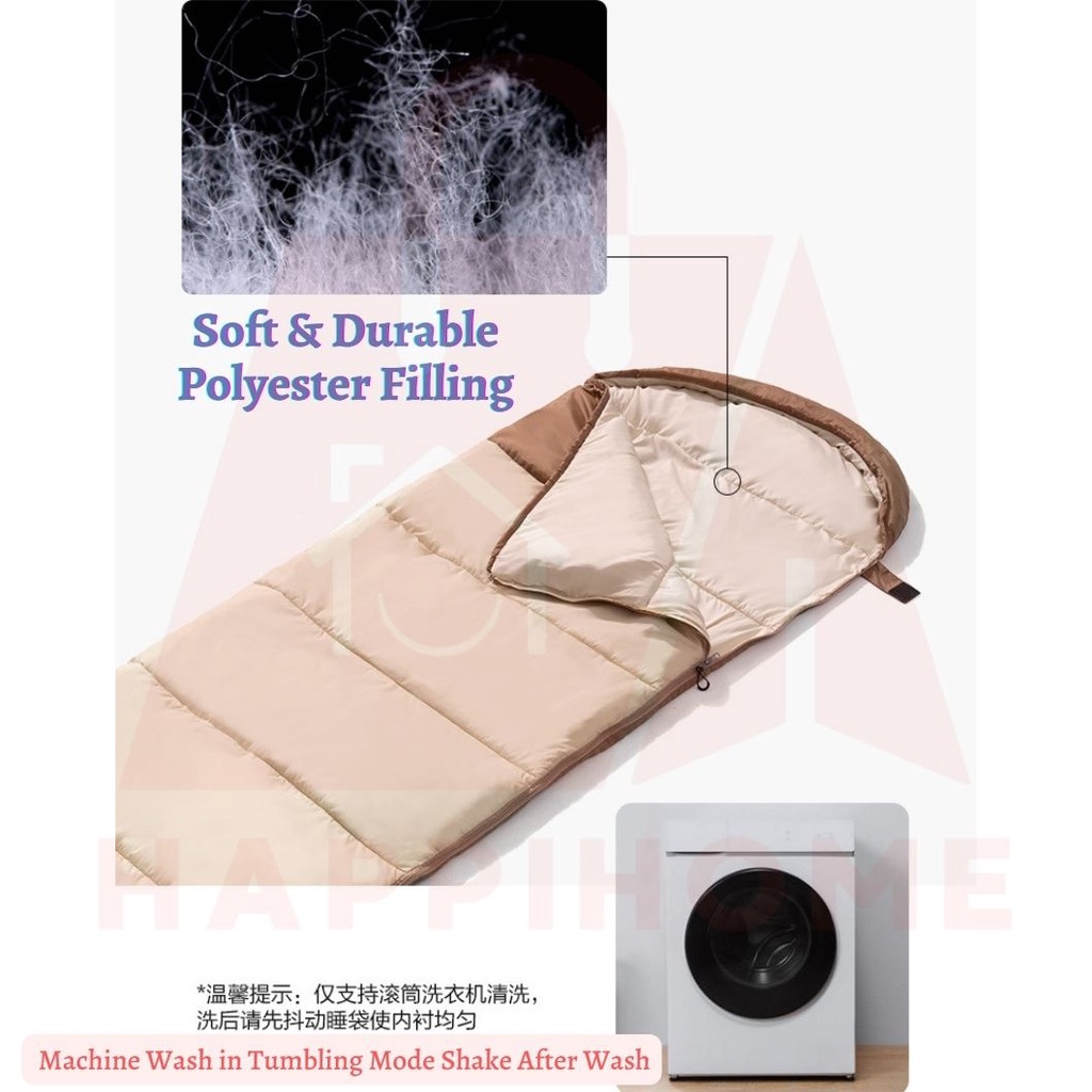 MOBI GARDEN Sleeping Bag with Hood Thick Camping Travel Outdoor Hiking ...