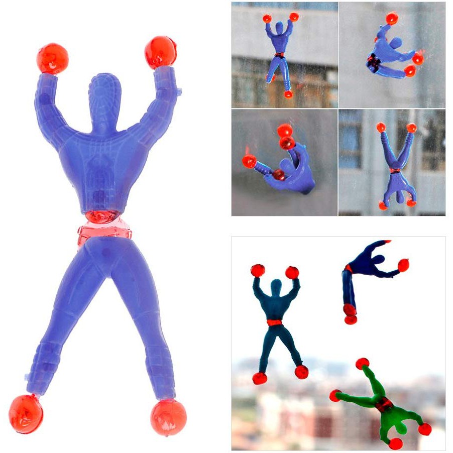 Sticky Stretchy Kids Elastic Climbing Spider Man Fun Stretchy Toy Wall ...