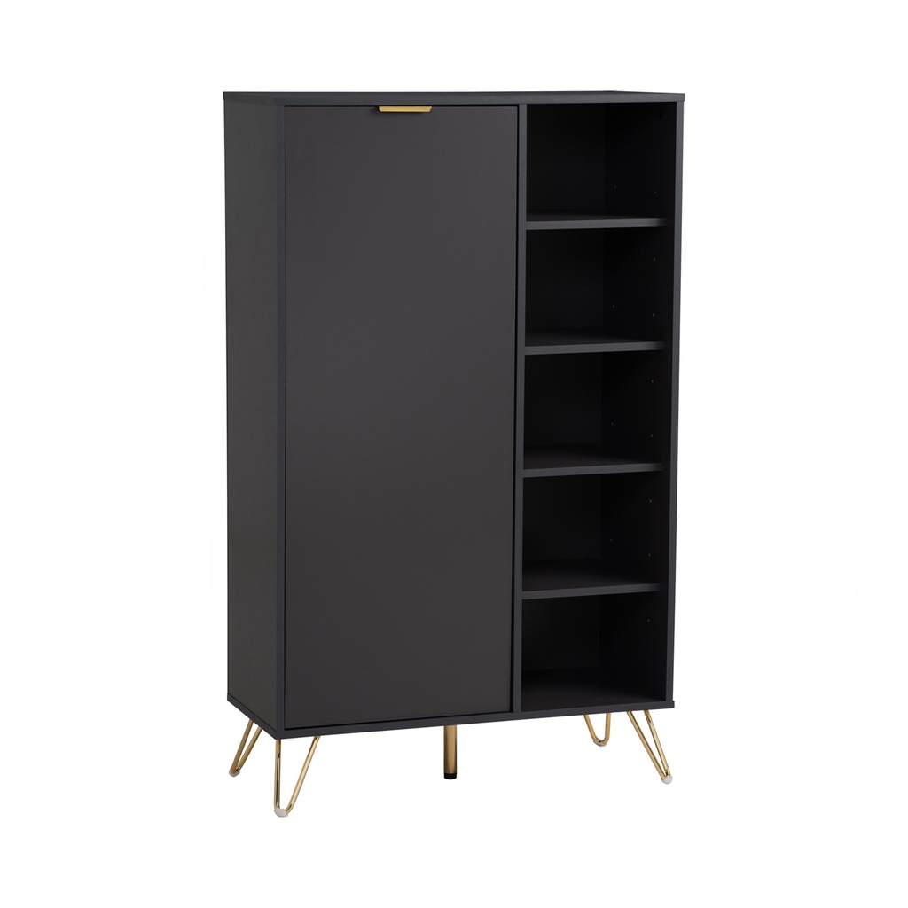Luxe Black Multifunction Cabinet/Living Room Cabinet/Storage Cabinet ...