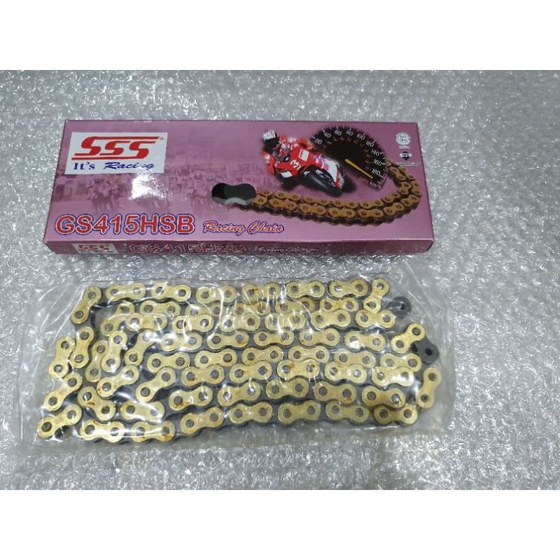 sss 415x122L racing chain gold/ green/ yellow/ oren sss racing rantai ...