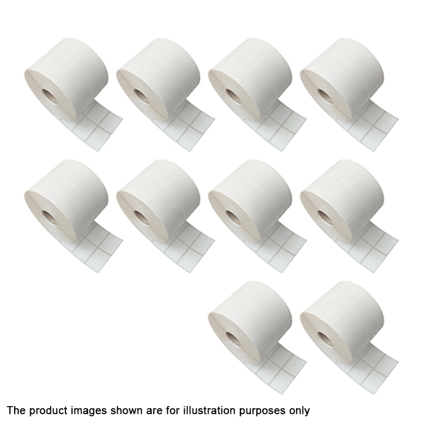 10 Rolls 35mm x 25mm 2UP Blank Barcode Label Sticker (4000 pcs Per Roll ...