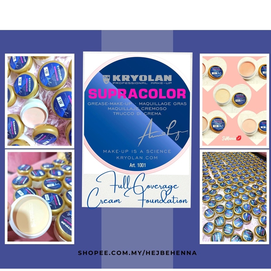 KRYOLAN PROFESSIONAL MAKEUP 20G SUPRACOLOR FULL COVERAGE CREAM ...