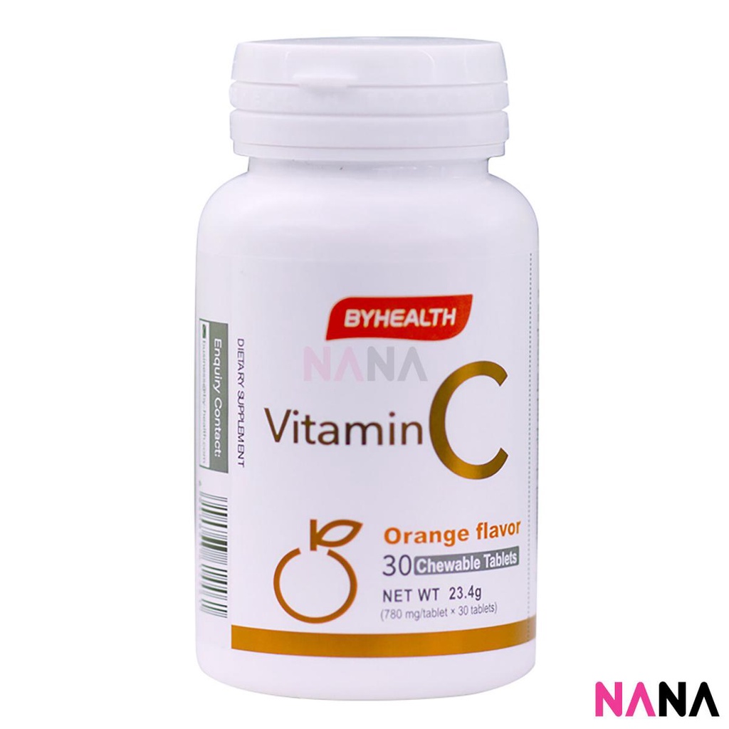 Byhealth Vitamin C 780mg Chewable 30 Tablets Orange Flavor (EXP:03 2024) | Shopee Malaysia