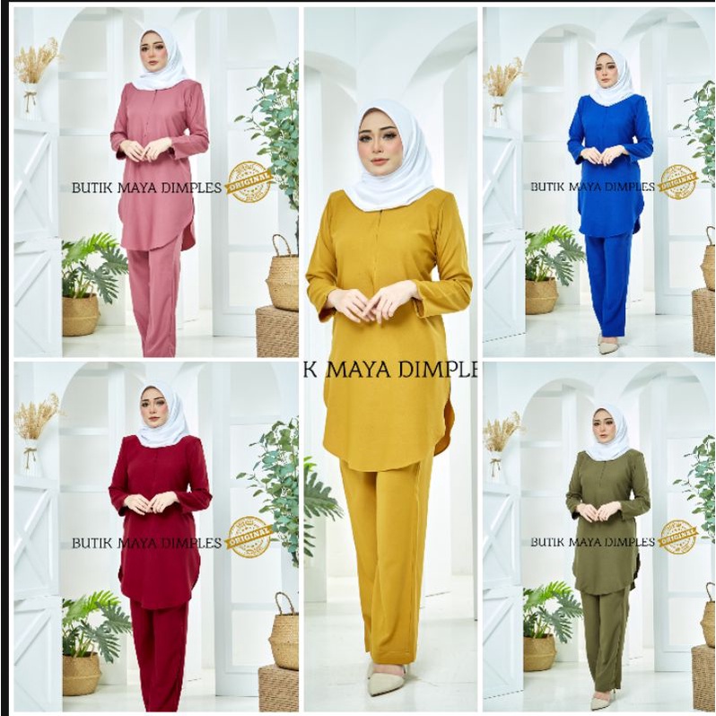 Suit Muslimah Bulat Butik Maya Dimples | Shopee Malaysia