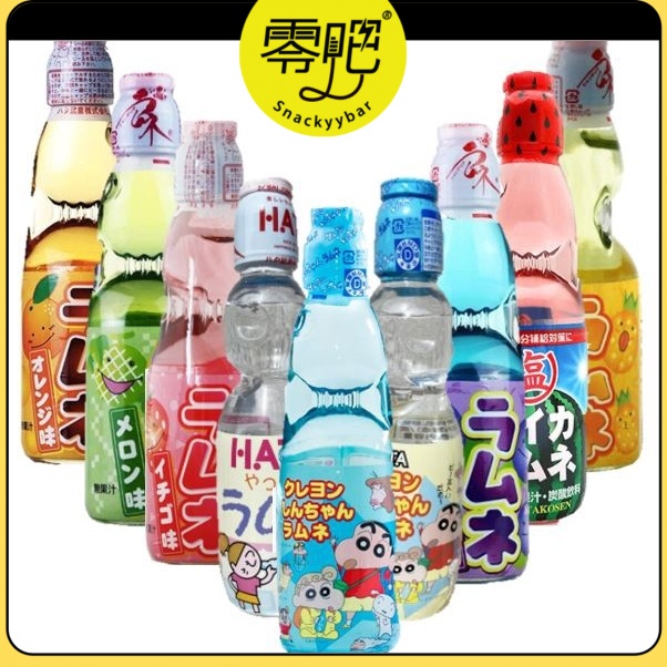 (Clearance Snacks)Japan Hata Ramune日本哈达 蜡笔小新 弹珠波子汽水 碳酸水 Crayon Shin ...