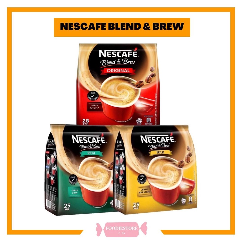 Nescafe Blend & Brew Original 3 in 1 Premix Coffee (28sx19g) Nescafe ...