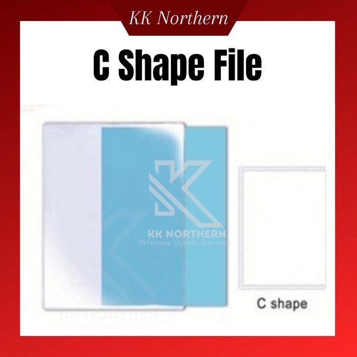 L U C shape A4 PVC Clear Folder Transparent File Folder Clear File ...