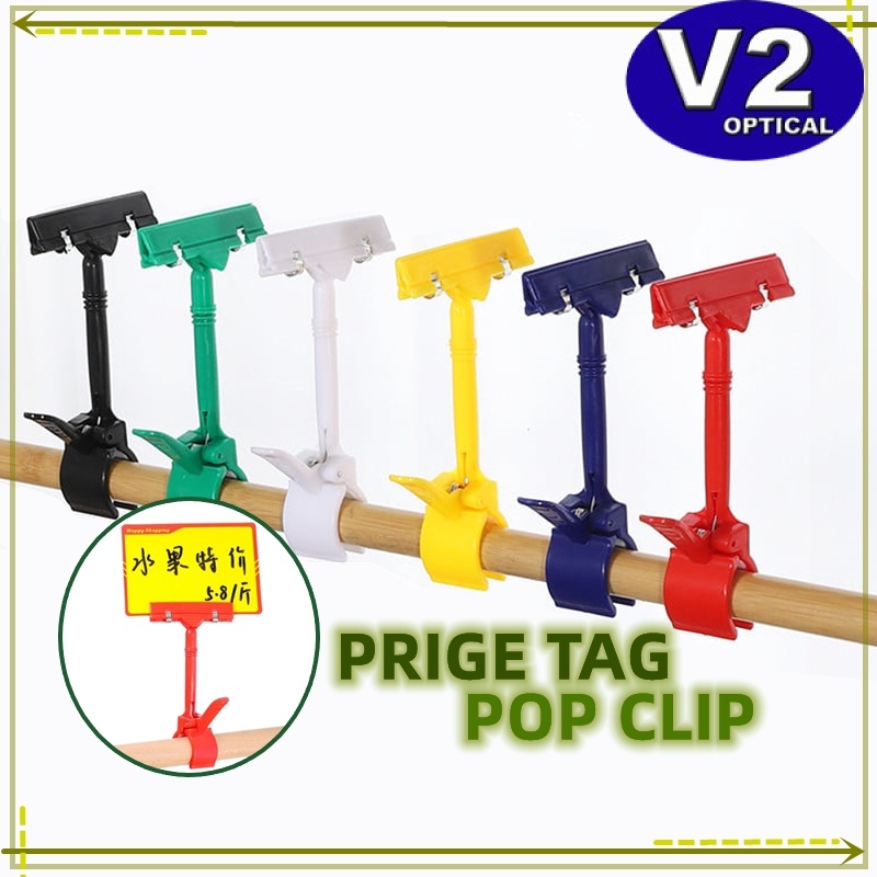 (1 pcs) Price Tag Pop Clip Holder Stand Label Rack Supermarket Sign ...