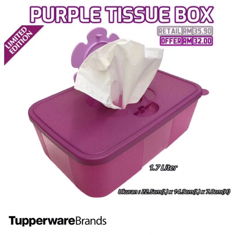 🎉🎉🎉Purple Royale Tissue Box 1.7L💜💜 | Shopee Malaysia