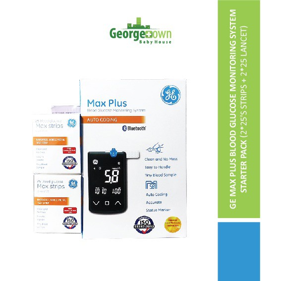 Bionime GE Max Plus Blood Glucose Monitoring System starter pack FREE ...