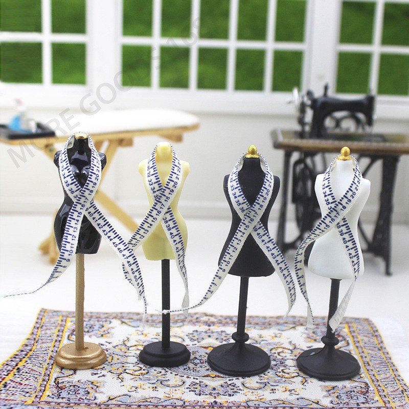 Mini Mannequin Model With Tape 1:12 Dollhouse Miniature Decor Toy ...