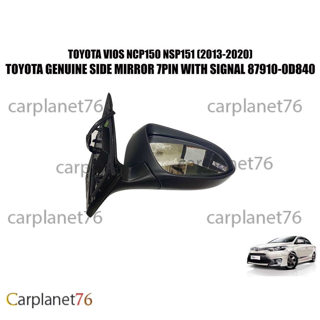 TOYOTA VIOS NCP150 NSP151 (2013-2020) SIDE MIRROR 7PIN WITH SIGNAL ...