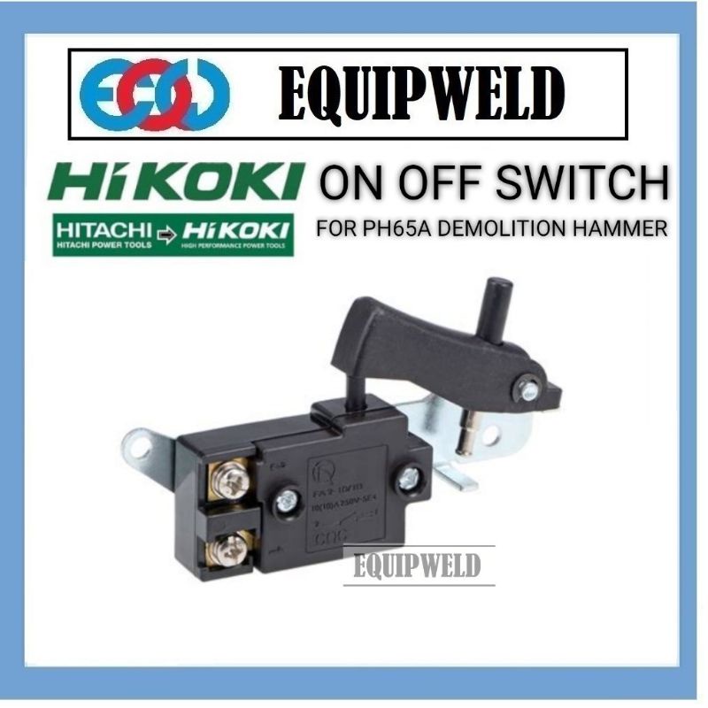SPARE PART - HIKOKI HITACHI ON OFF SWITCH FOR PH65A DEMOLITION HAMMER ...