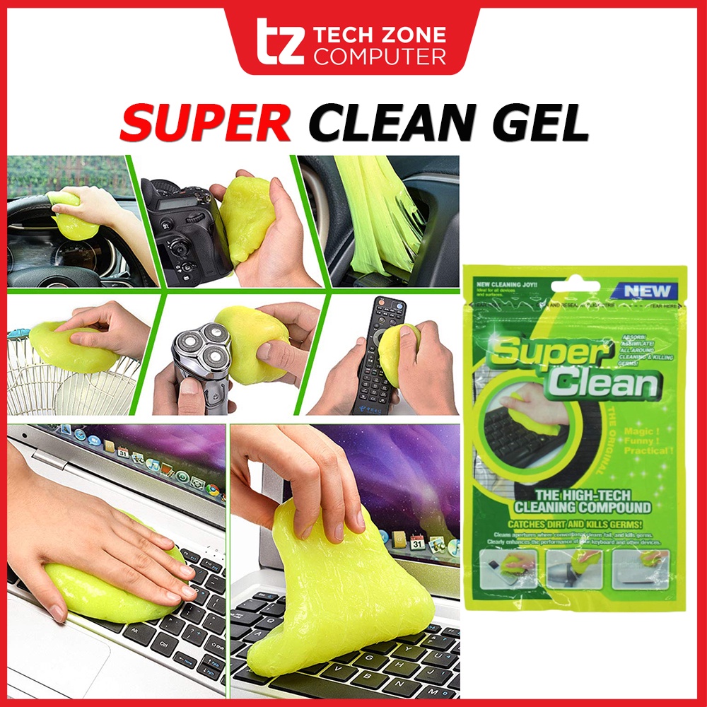 SUPER CLEAN COMPOUND GEL KEYBOARD GERMS CLEANER DUST CLEANING | Shopee ...
