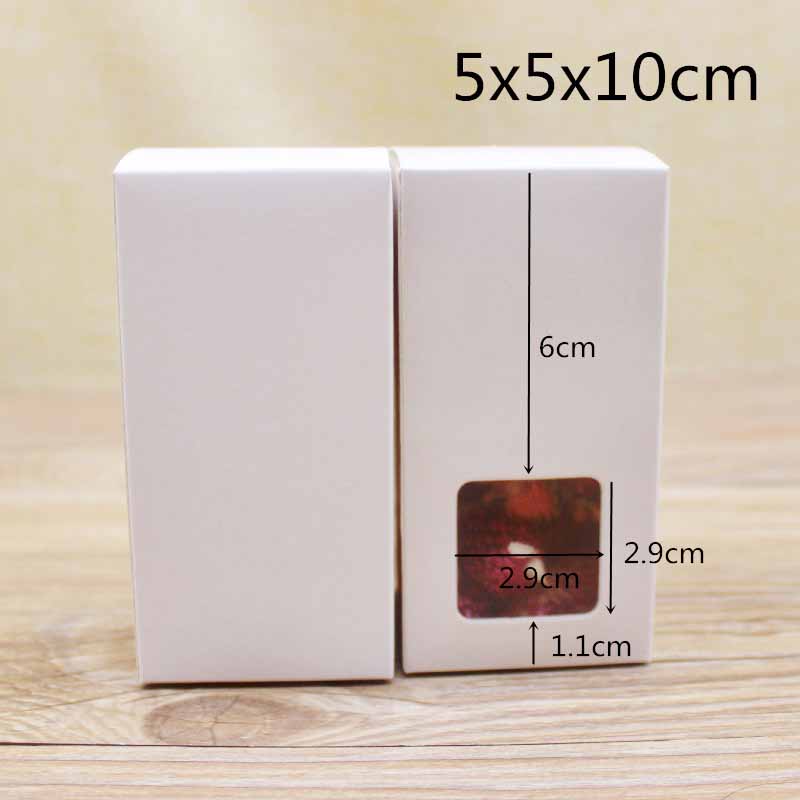 10pcs Multi size White window paper box 5x5x20cm DIY Packing Gift Boxes ...
