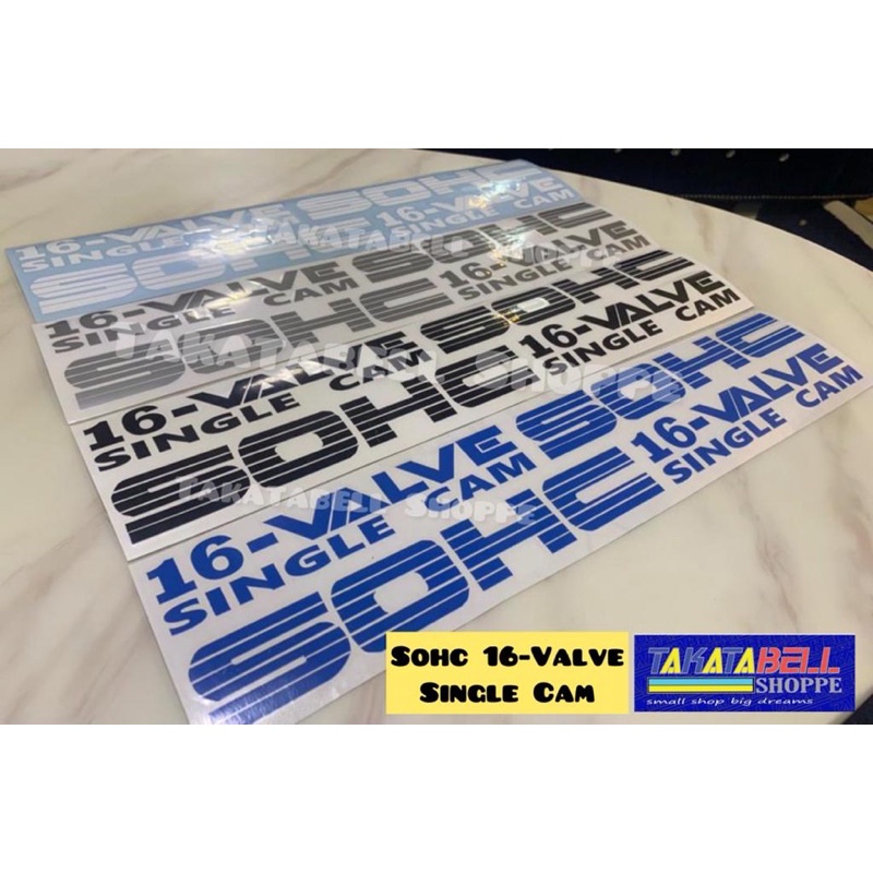[Ready stock] 16 valve sohc single cam/sticker side door wira/sticker ...