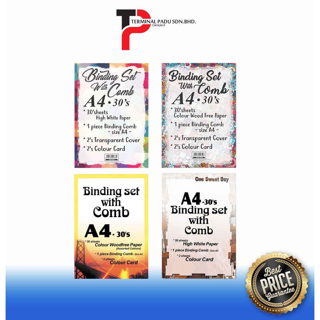 Kertas Folio (30's) + Comb Binding Set / A4 Binding Set | Shopee Malaysia