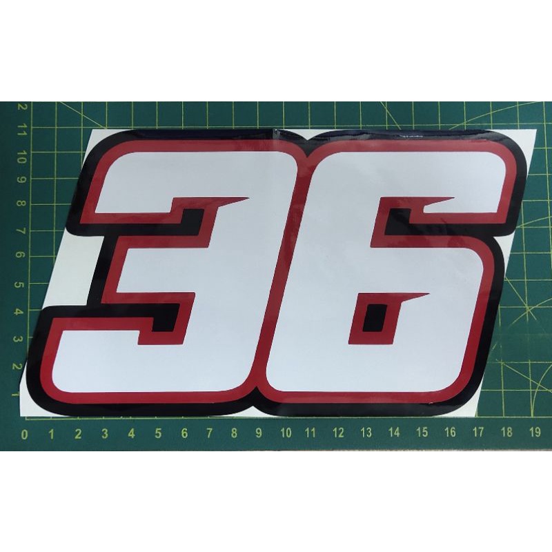 sticker motor nombor 36 besar (cutting sticker) | Shopee Malaysia