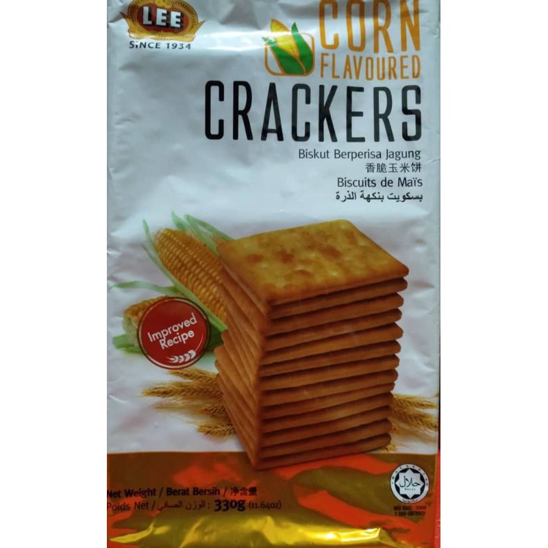 LEE CRACKERS CORN FLAVOURED SINCE 1934 (3 PACKET) | Shopee Malaysia