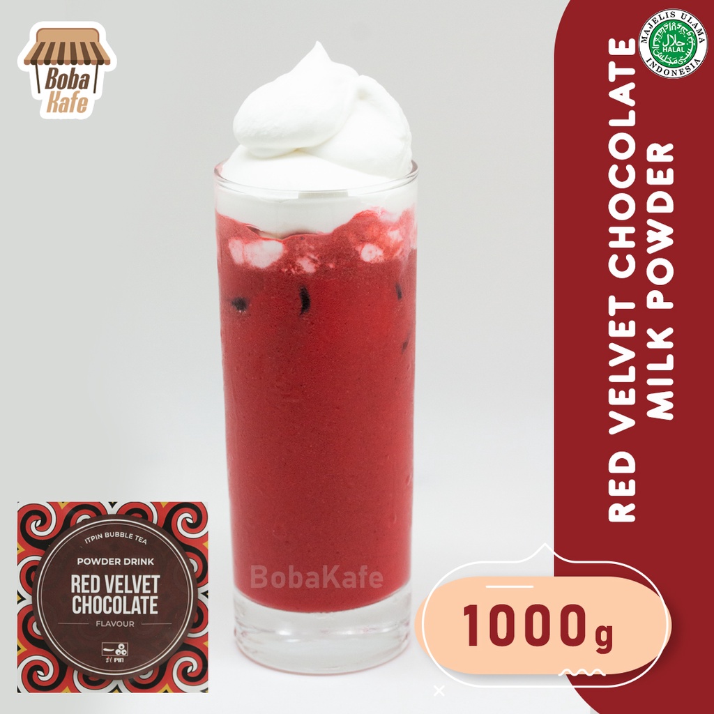 Red Velvet Flavored Drink Powder - Red Velvet Milk Powder 1000gr (ITPIN ...