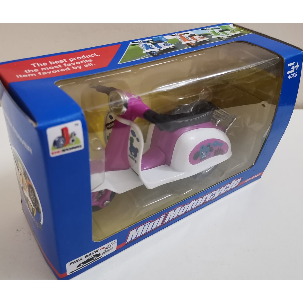 BabyQtoys Die-cast Model Mini motorcycle Scooter Speed and Art die-cast ...