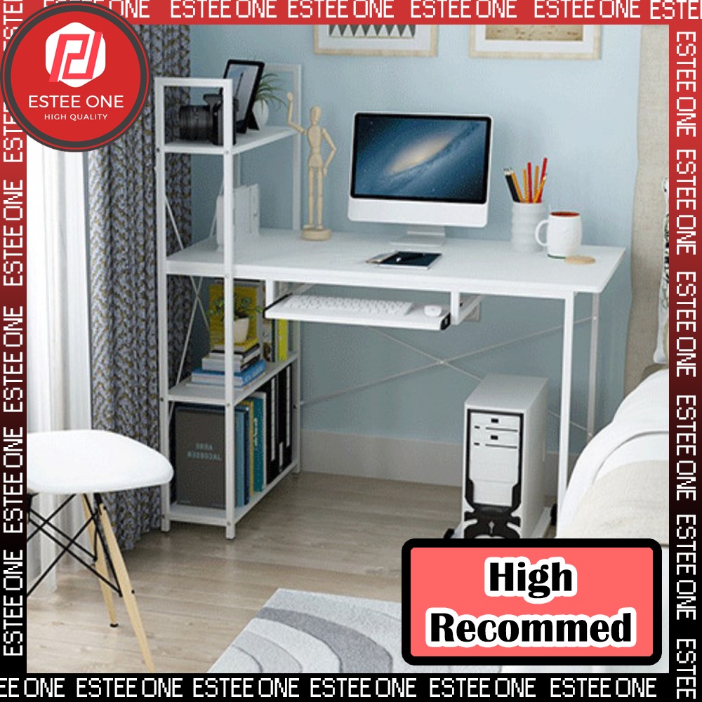 ESTEE Computer desk desktop home simple bookshelf desk single computer ...
