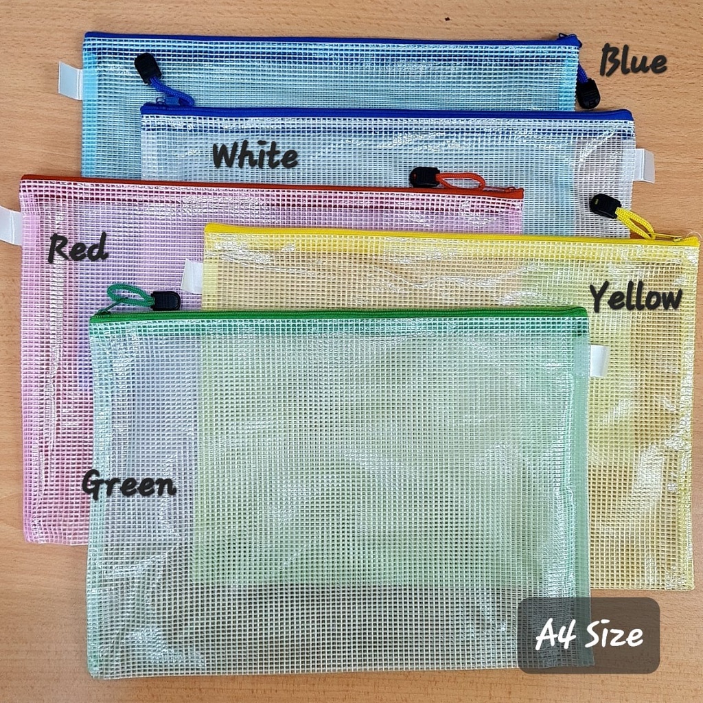 A4/A5 PVC Zipper File Transparent Bag/Document File | Zip File A4 ...
