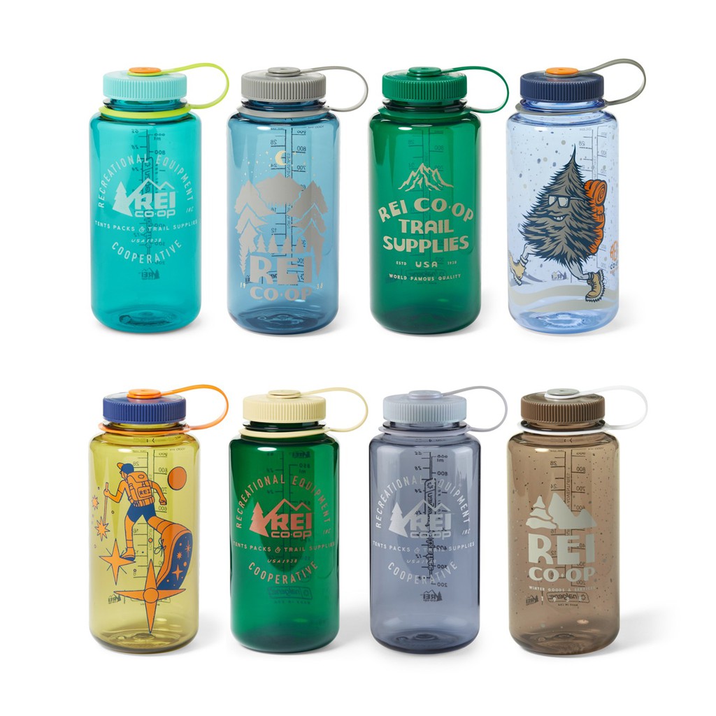 Nalgene x REI Co-op Graphic Water Bottle-32 fl. oz. 1L Made in USA ...