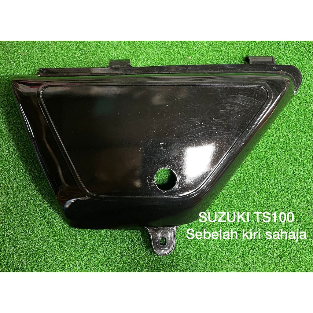 SUZUKI TS100 COVER 2T TANKY SEBELAH KIRI SAHAJA (BLACK) | Shopee Malaysia