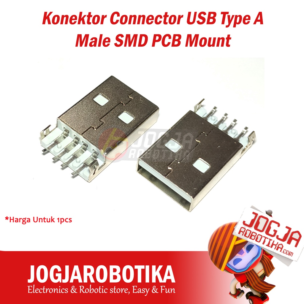 Usb Type A Male SMD PCB Mount Connector | Shopee Malaysia