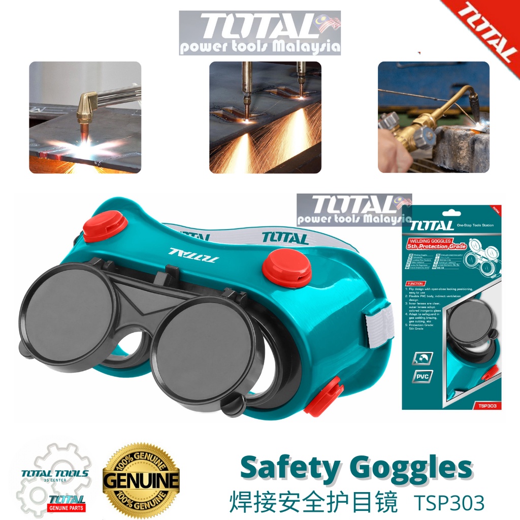 TOTAL Safety Goggles 焊接安全护目镜 - TSP303 | Shopee Malaysia