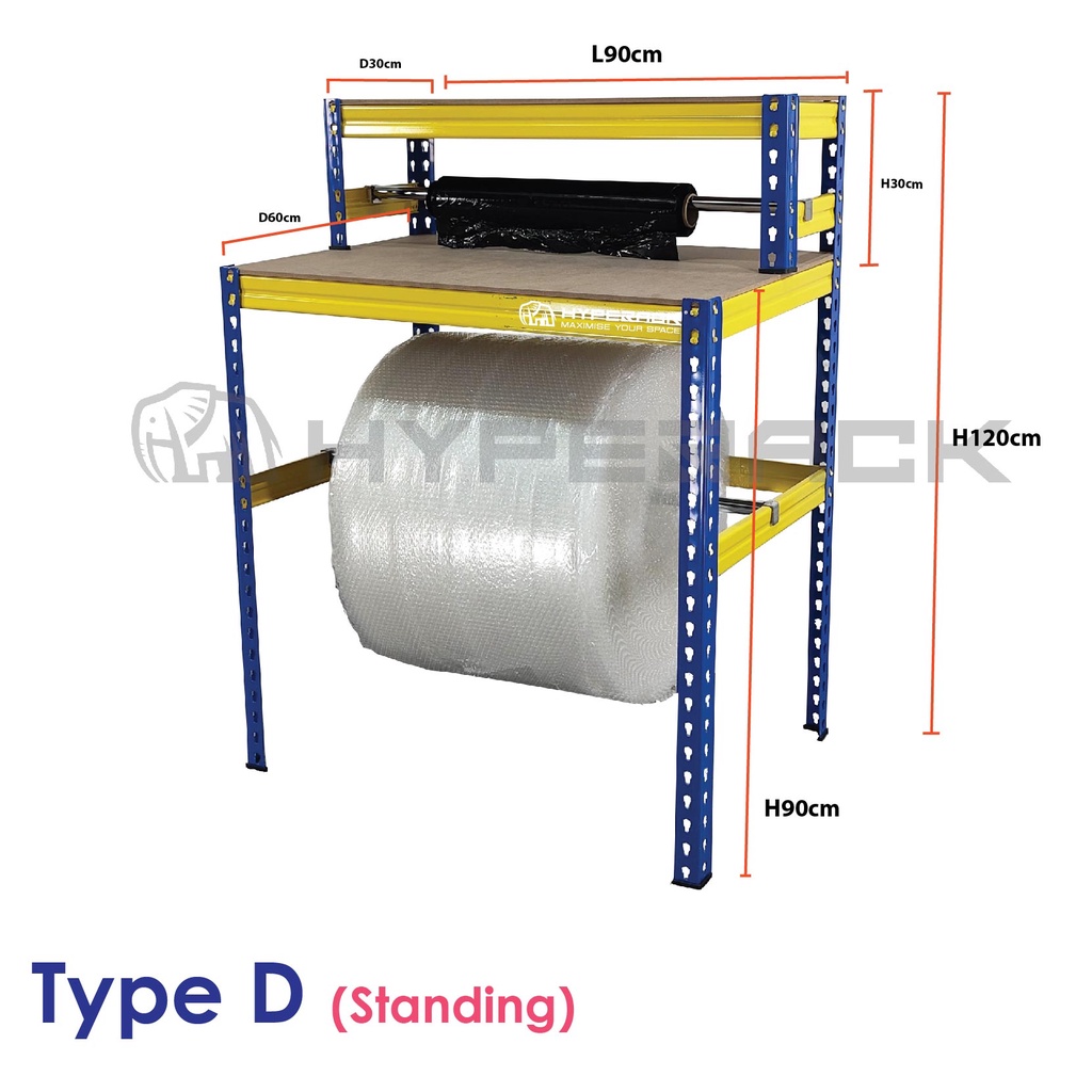 🐘[FREE SHIPPING] HYPERACK™️ Heavy Duty Packaging Table Online Seller ...